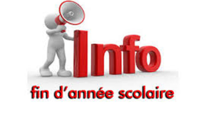 Informations : calendrier de fin d'année scolaire - Infos ...
